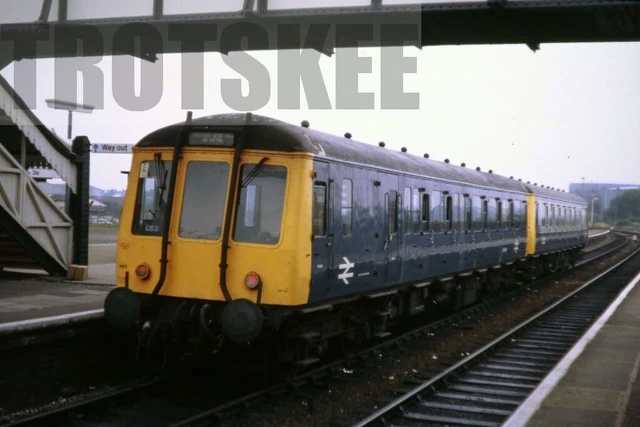 35MM SLIDE BR British Rail Diesel DMU Class 122 55009 Stratford 1984 ...