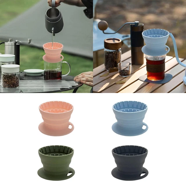 CÔNE DE FILTRE goutteur de café pliable, pour bureau, maison, randonnée EUR 13,39 - PicClick FR