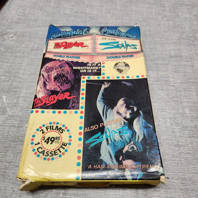 THE SLAYER & Scalps Double Feature (VHS, 1985) Big Box Continental ...