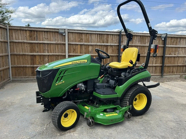JOHN DEERE 1026R Compact Tractor Ride on Lawn Mower 54" Deck £12,450.00 ...