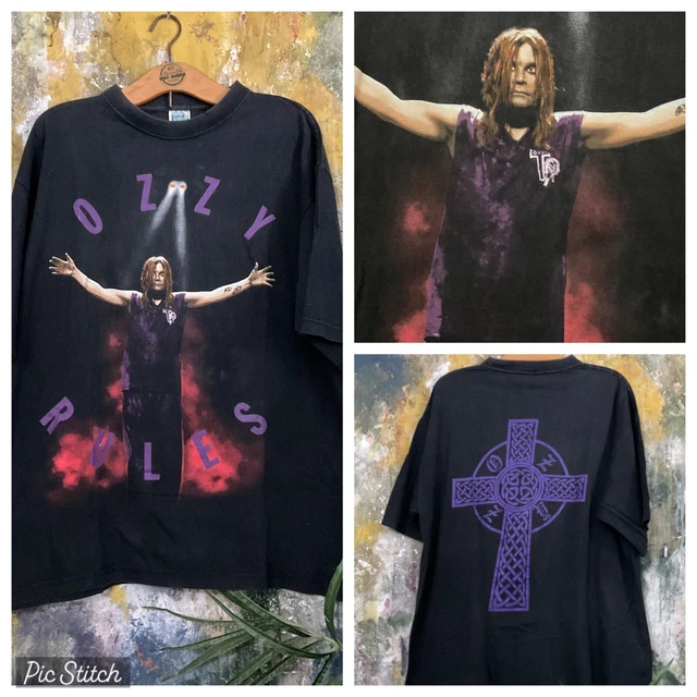OZZY OSBOURNE OZZY Rules Black Sabbath Rare Vintage T Shirt Heavy Metal ...