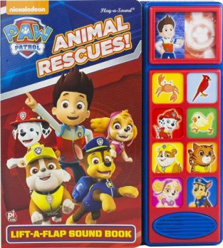 NICKELODEON PAW PATROL: Animal Rescues! Lift-A-Flap Sound Book by Kids ...