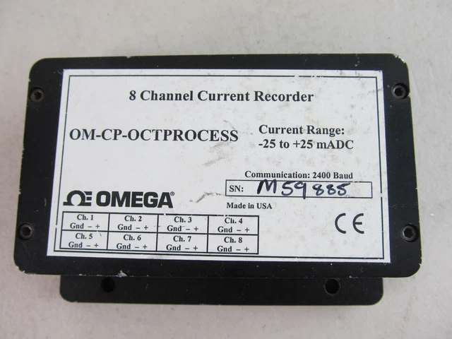 OMEGA OM-CP-OCTPROCESS-30MA-A2 8-CHANNEL 30mA current data logger $249. ...