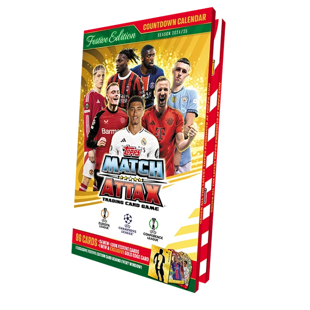TOPPS MATCH ATTAX 24/25 - Advent Calendar - 120 Match Attax cards ...