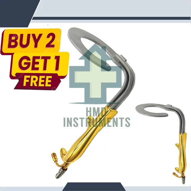 RETRACTOR & HOOK C Circular Breast Retractor With Fiber Optic Stainless ...