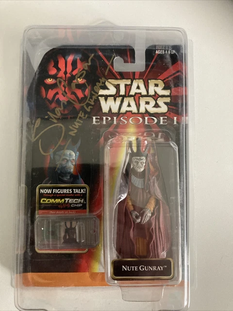 STAR WARS TPM Nute Gunray Moc Signed Silas Carson £70.00 - PicClick UK