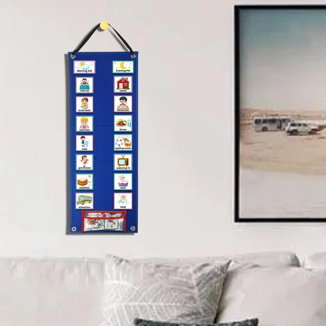 VISUAL SCHEDULE FOR Kids Home Chore Chart Visual Planner Daily Work ...