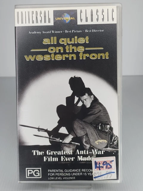 ALL QUIET ON The Western Front VHS Classic War Black White Film EUR 19,50 - PicClick FR