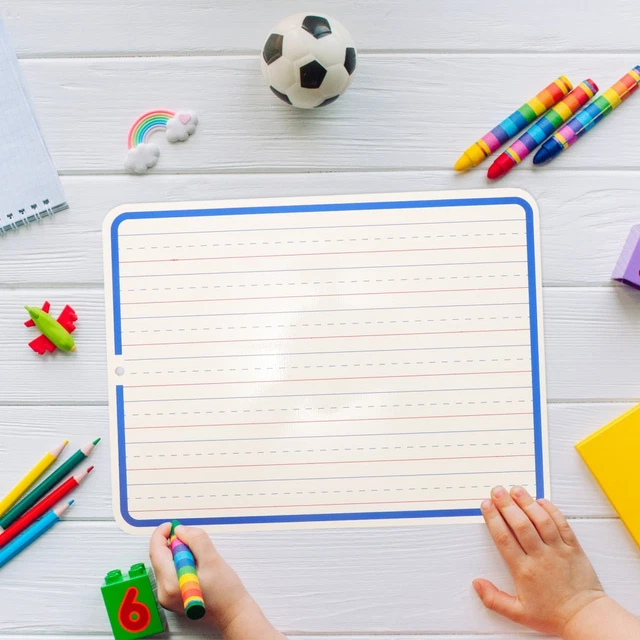 SMALL WHITEBOARDS STUDENT Drawing Dry Erase for Classroom Double-sided ...