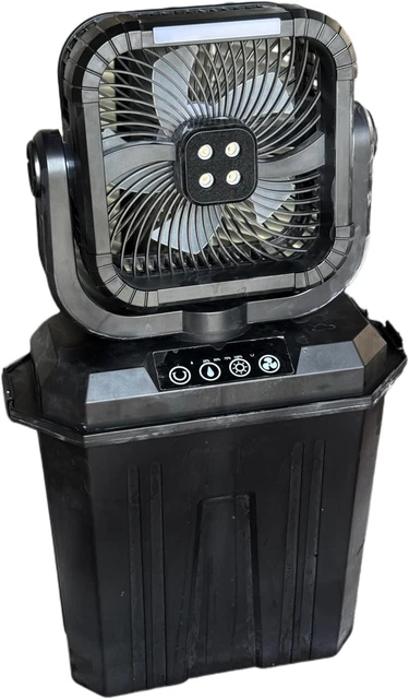 PORTABLE MISTING FAN with 12L Bucket & 20000mAh Battery, 120 ...
