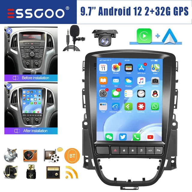 AUTORADIO CARPLAY ANDROID 12 MIK RDS GPS Navi Kam per Opel Astra J ... AUTORADIO CARPLAY ANDROID 12 MIK RDS GPS Navi Kam per Opel Astra J ...