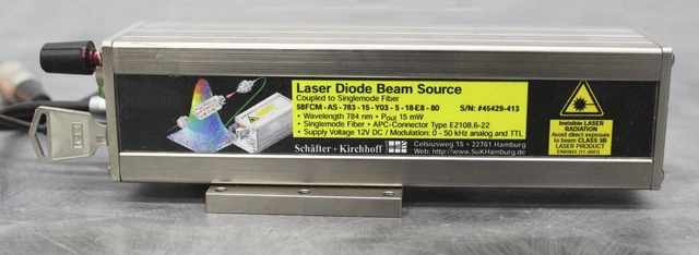 SCHAFTER + KIRCHHOFF Laser Diode Beam Source 58FCM-AS-783-15-Y03-5-18-E8-80 $317.69 - PicClick AU
