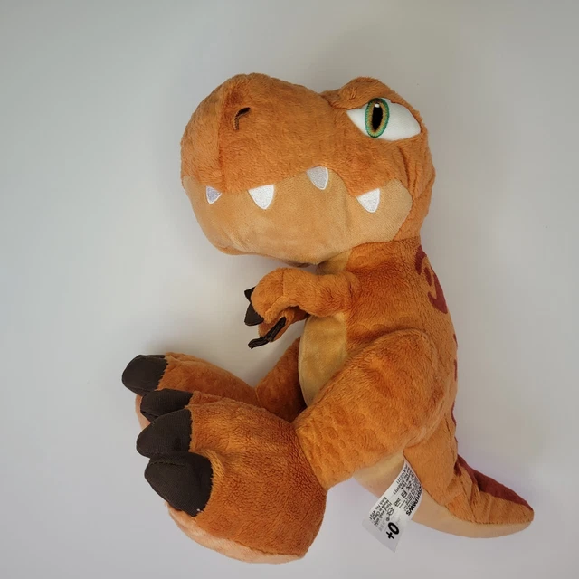 JURASSIC WORLD ORANGE T-Rex Soft Toy Plush by Posh Paws £6.99 - PicClick UK