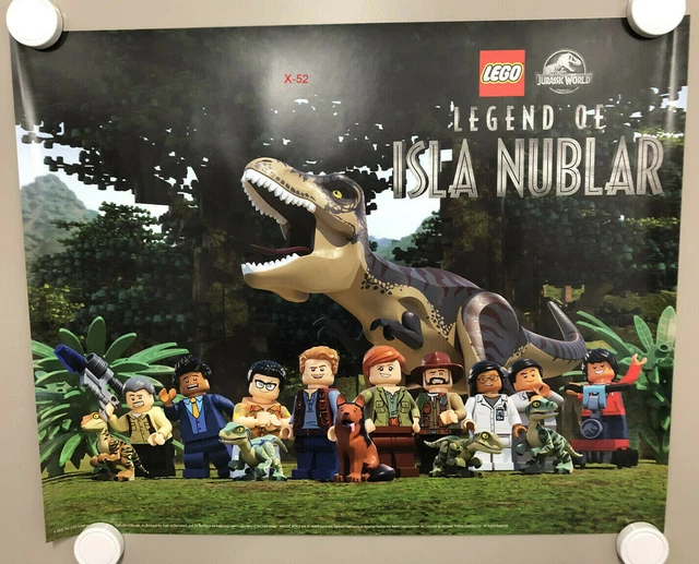 LEGO JURASSIC WORLD poster Legend of Isla Nublar SDCC comic con 20x16 ...