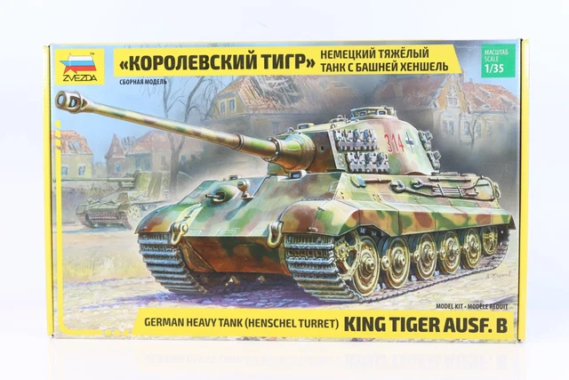 ZVEZDA 3601 1:35 Scale King Tiger Ausf.B German Heavy Tank (Henschel ...