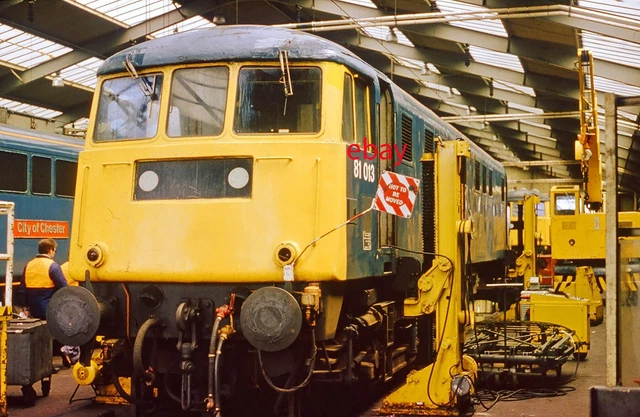 ORIGINAL 35MM SLIDE BR Class 81 no. 81013 at Willesden TMD +rights for ...