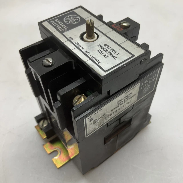 GENERAL ELECTRIC INDUSTRIAL Relay 600 Volt 10 Amp 115-120v AC ...