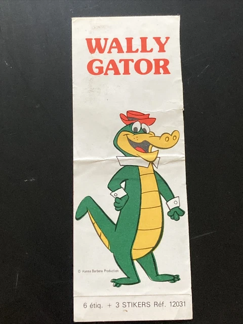 AUTOCOLLANT STICKER PUBLICITAIRE Vintage Wally Gator Hanna Barbera ...