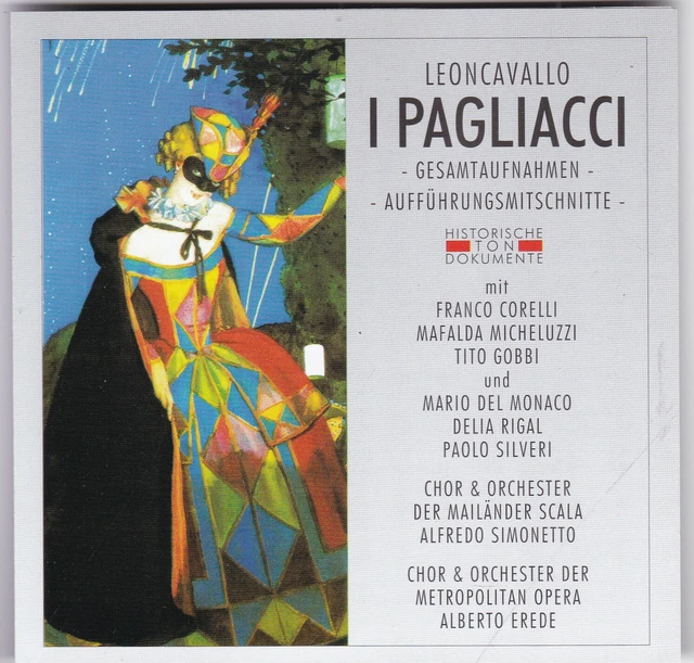 HISTORISCHE TONDOKUMENTE: LEONCAVALLO - I Pagliacci (Del Monaco ...