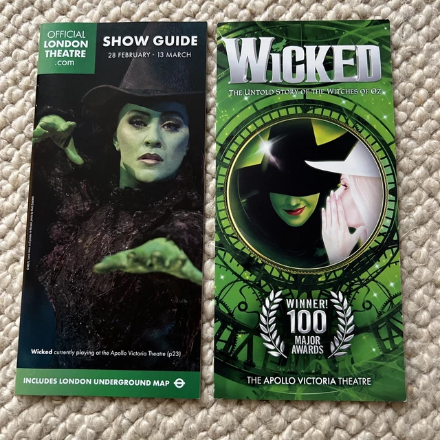 WICKED MUSICAL LONDON Broschüre Flyer Show Guide Lucie Jones 2022 EUR 2 ...