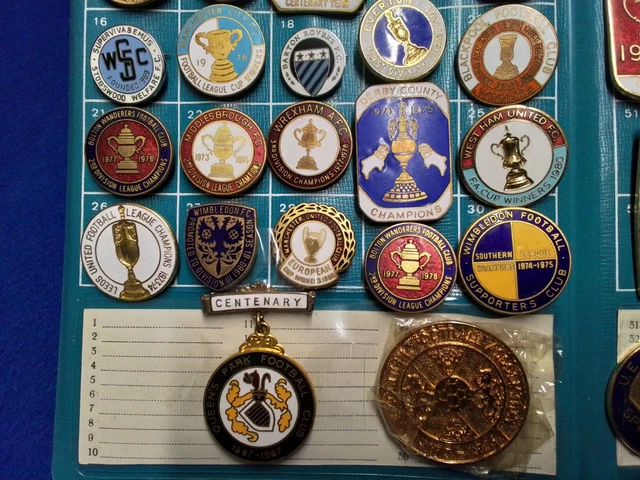 FOOTBALL BADGES RARE Collection European, Cup, League, Championship ...