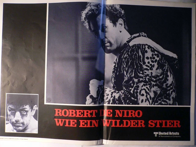 WIE EIN WILDER Stier - Robert De Niro - Aushangfoto A3 29x42cm gefaltet ...