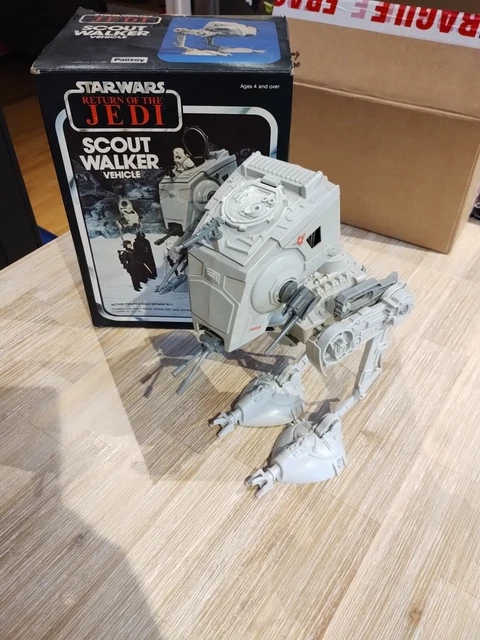 VINTAGE KENNER / Palitoy Star Wars Scout Walker Vehicle (AT-ST) Boxed ...
