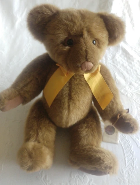 RUSS VINTAGE COLLECTION Millington Hand Made Brown Plush Jointed Teddy ...