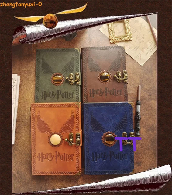 HARRY POTTER THE Golden Snitch Loose-leaf Notebook Retro Hand Ledger ...