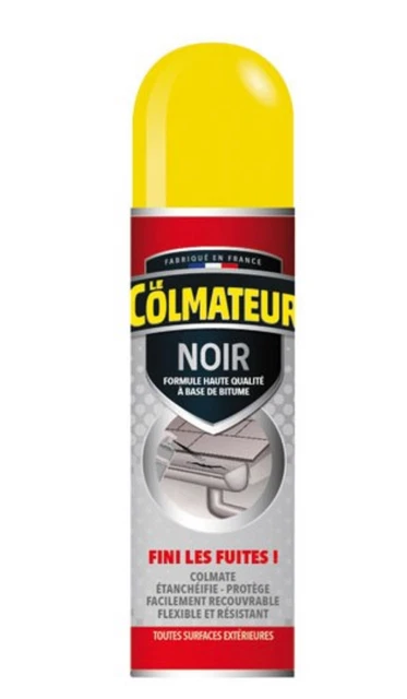 LE COLMATEUR SPRAY Bitume Etancheite Colmate Noir Repare Bricolage ...