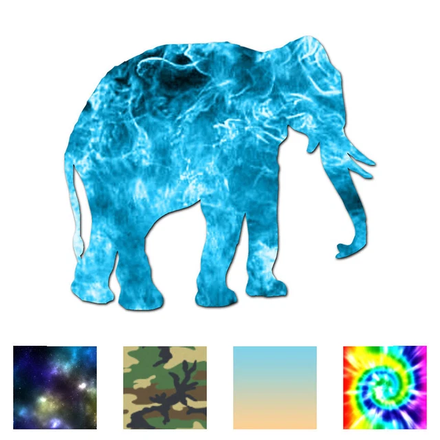 ELEPHANT TRUNK TUSK - Vinyl Decal Sticker - Multiple Patterns & Sizes ...