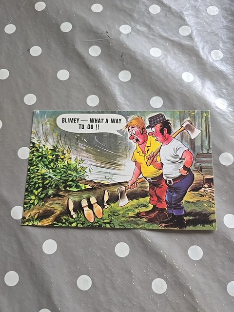 VINTAGE SAUCY SEASIDE Comic Postcard Bamforth Black Triangle No 444 £0. ...