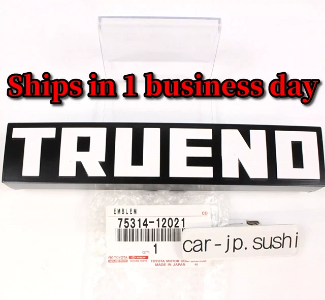 TOYOTA GENUINE COROLLA Sprinter TRUENO AE86 Front Bumper LOGO Emblem ...