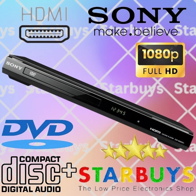 SONY - HDMI Compact DVD/CD Disc Player 1080P With Remote Control in ...