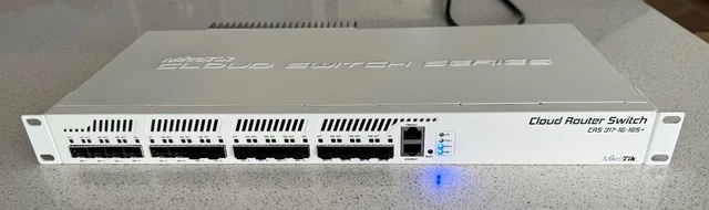 MIKROTIK CRS317-1G-16S+RM CLOUD Router Switch Rack Mountable Manageable ...