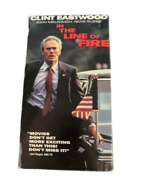 IN THE LINE of Fire (VHS, 1993, Closed Captioned) £4.73 - PicClick UK