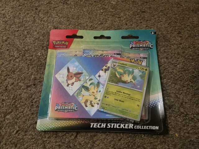 POKEMON TCG SCARLET Violet Prismatic Evolutions Tech Sticker Collection ...