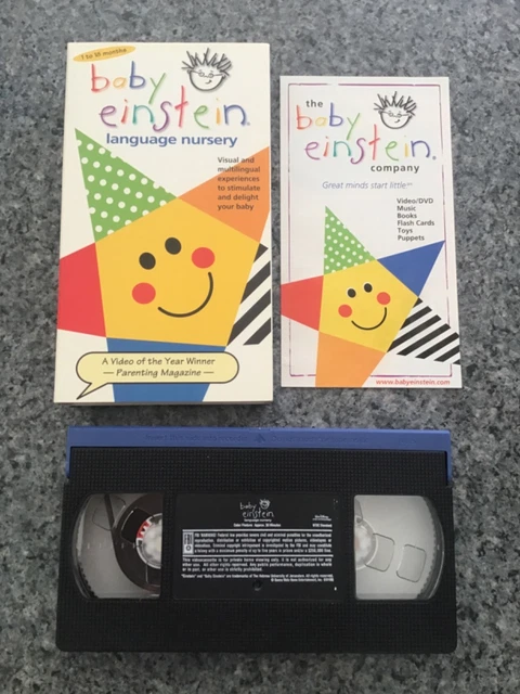 WALT DISNEY BABY Einstein: Language Nursery VHS Tape 2000 Ages 1-18 ...