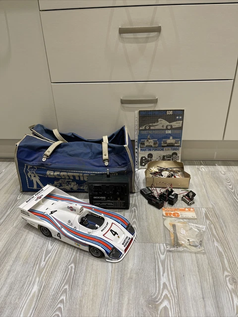 VINTAGE TAMIYA MARTINI Porsche 936 Turbo 1/12 Rc Car- PROJECT- 58006 ...