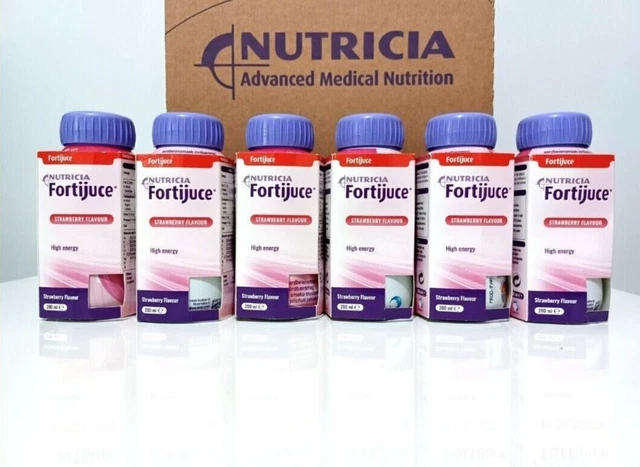NUTRICIA FORTIJUCE FORTIJUICE Strawberry High Energy Drink 24 x 200ml ...