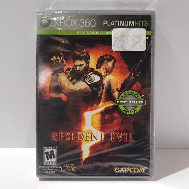 RESIDENT EVIL 5 Microsoft Xbox 360 Platinum Horror Survival Game CIB New SEALED $19.95 - PicClick CA