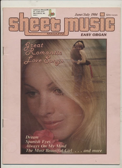 SHEET MUSIC MAGAZINE Vol 8 #05 Jun Jul 1984 Willie Nelson Keyboard Star ...