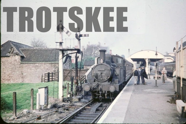 35MM SLIDE BR British Railways Steam Loco 1410 Class 1400 Yatton 1960 ...