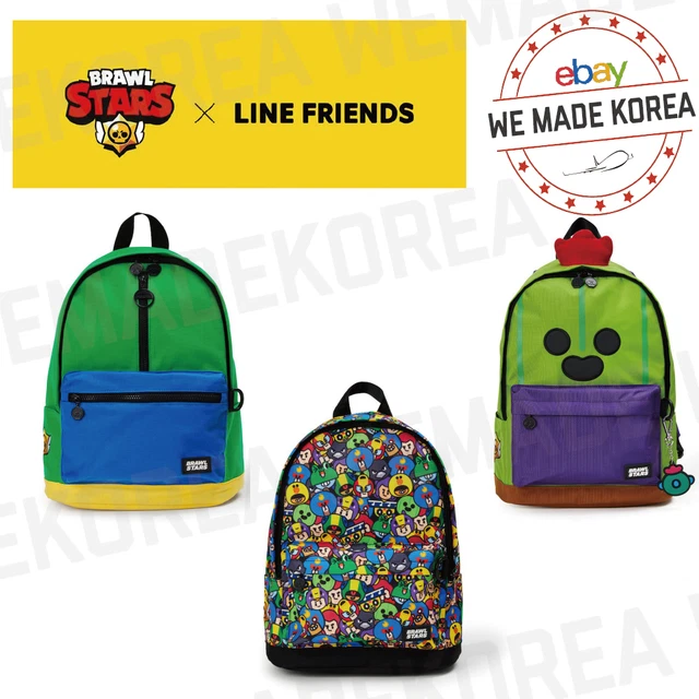 BRAWL STARS X LINE FRIENDS Backpack LEON SPIKE PATTERN Ver. Authentic ...