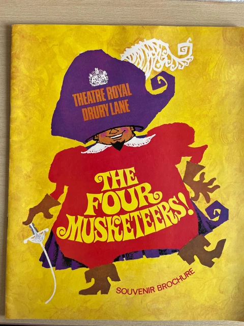 C.1967 &THE FOUR Musketeers!" Souvenir Brochure for Theatre Royal Drury ...