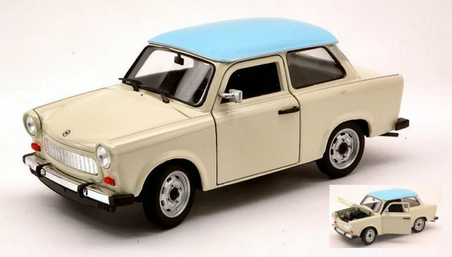 MODELLINO AUTO SCALA TRABANT 601 BLUE 1:24 diecast modellismo statico EUR 23,28 - PicClick FR