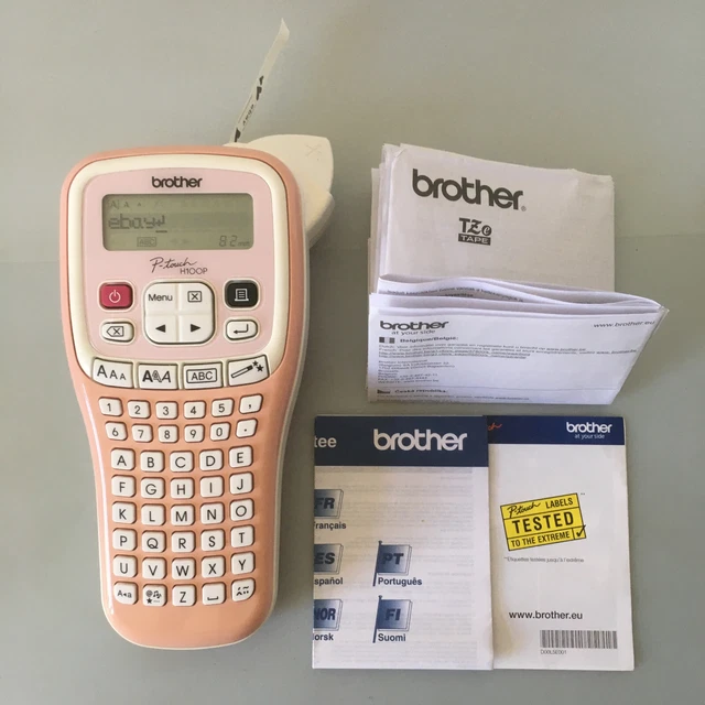 BROTHER P-TOUCH H100P Label Maker Hand-Held Labelling Machine Portable ...
