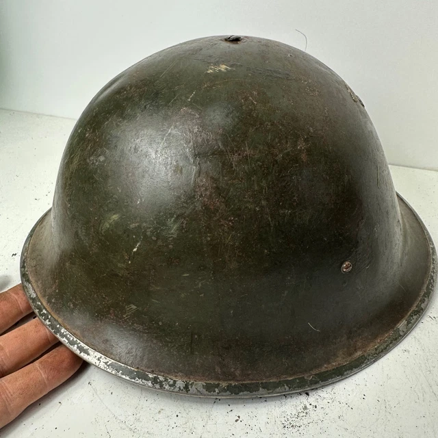 ORIGINAL WW2 HELMET British / Canadian Army WW2 Mk3 Turtle Helmet £45. ...