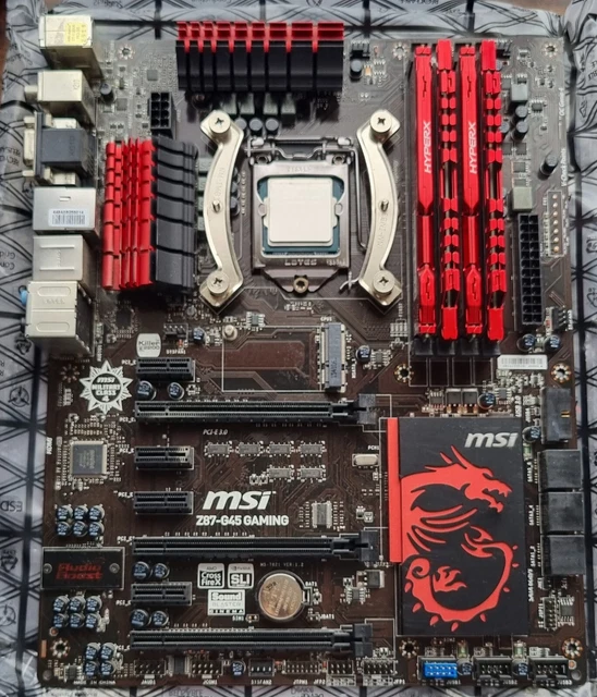 INTEL CORE I5 4670k CPU, MSI Z87-G45 ATX gaming, 16 GB GSkill Ripjaws X ...