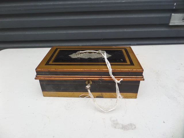 VINTAGE ANTIQUE OLD Petty Cash Box $150.00 - PicClick AU